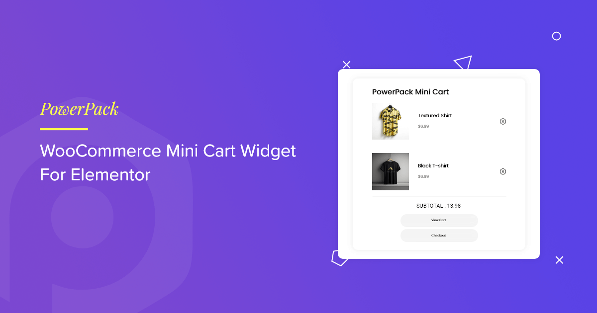 Mini Cart Widget Woocommerce Elementor Widgets