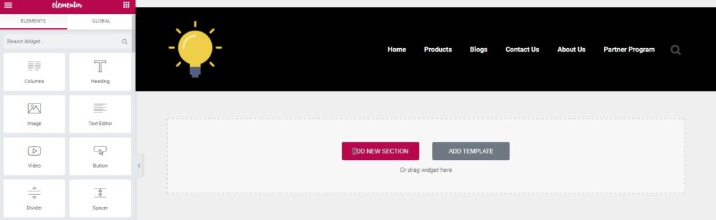 How to Create a Custom Header with Elementor Page Builder?