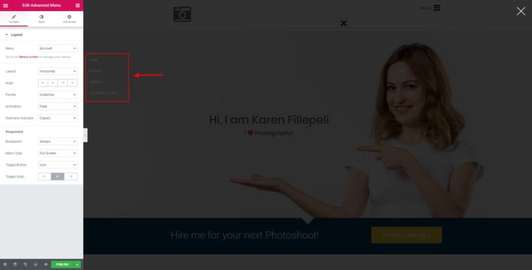Create Full Screen Overlay Menu in Elementor [How to]