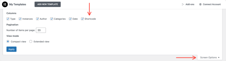 Display Elementor Template Using Shortcode - PowerPack Addons for Elementor
