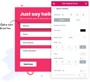 Caldera Forms Widget for Elementor - PowerPack Addons for Elementor