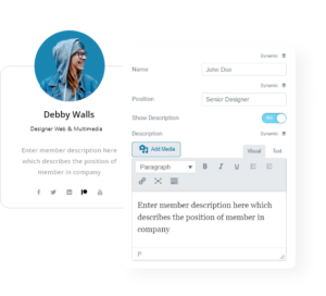Elementor Team Member Widget - PowerPack Addons for Elementor
