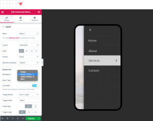 Elementor Menu Widget - Full Screen & Off-canvas Menu for Elementor