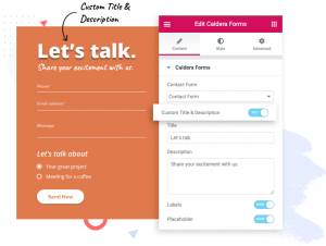 Caldera Forms Widget for Elementor - PowerPack Addons for Elementor