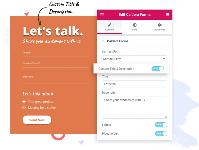 Caldera Forms Widget for Elementor - PowerPack Addons for Elementor
