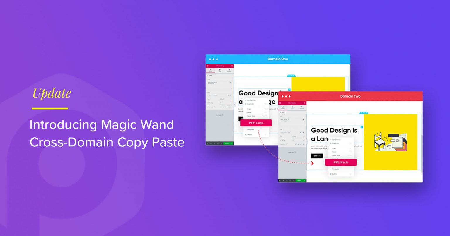 Introducing Magical Cross-Domain Copy Paste Feature for Elementor - PowerPack Addons for Elementor