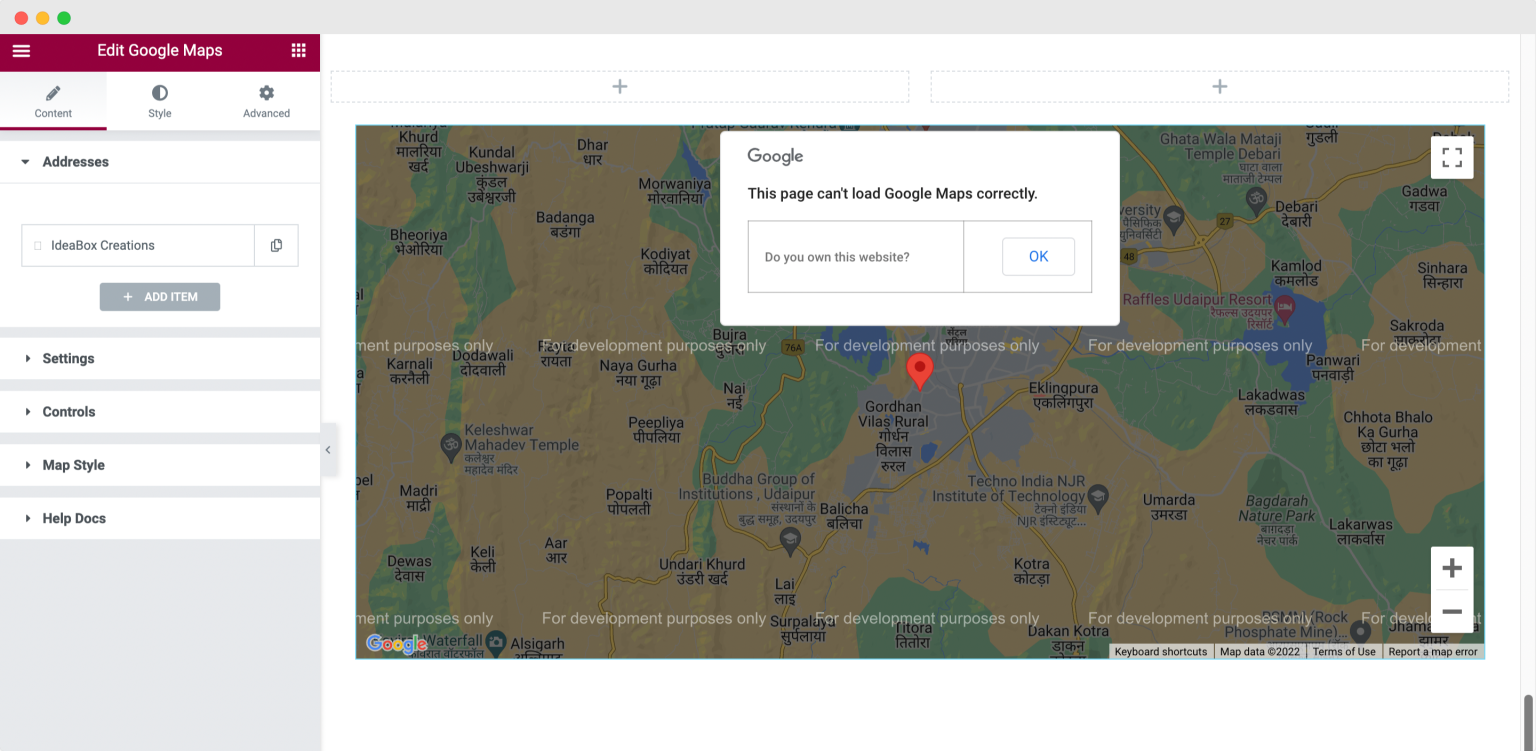 Display Google Maps With Multiple Locations Using Elementor