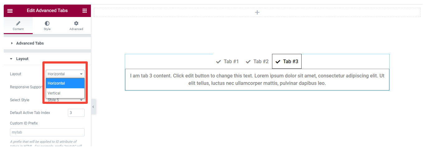 Create Page Sections Using Tab Widget - PowerPack Addons for Elementor