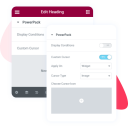 Elementor Custom Cursor - PowerPack Addons for Elementor