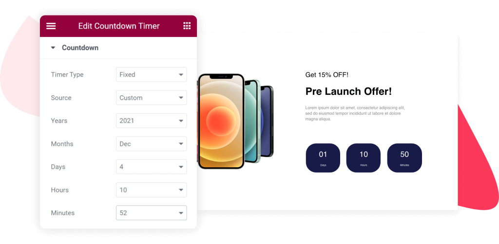 Elementor Countdown Timer Widget Widget - PowerPack Addons for Elementor