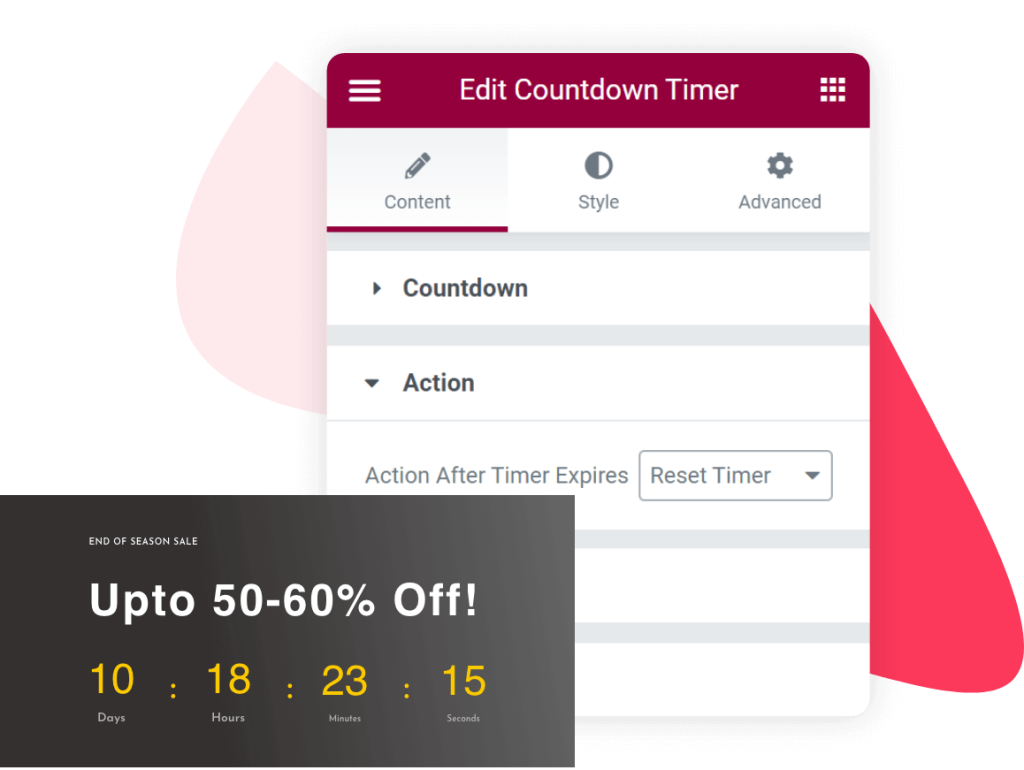 Elementor Countdown Timer Widget Widget - PowerPack Addons for Elementor