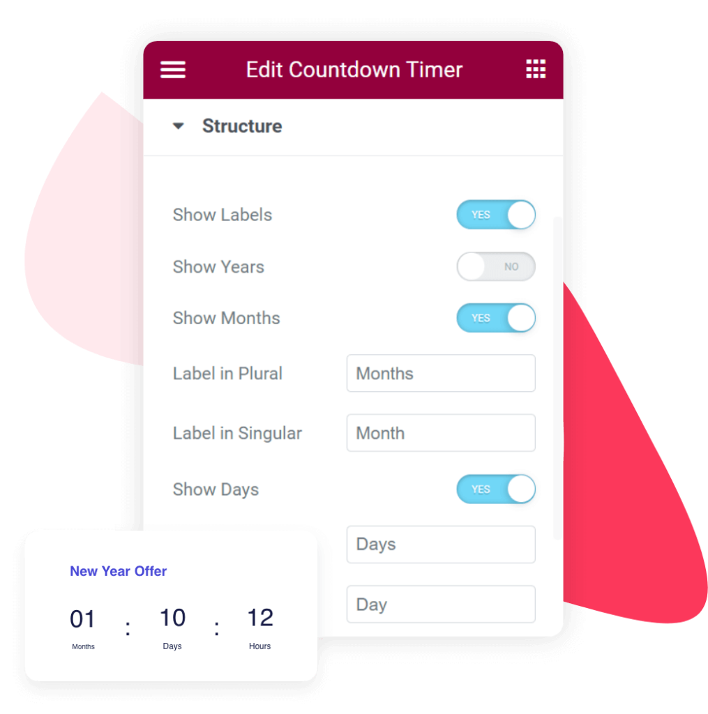 Elementor Countdown Timer Widget Widget - PowerPack Addons for Elementor