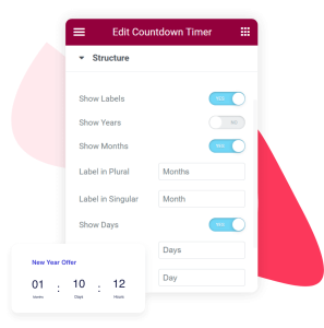 Elementor Countdown Timer Widget Widget - PowerPack Addons for Elementor