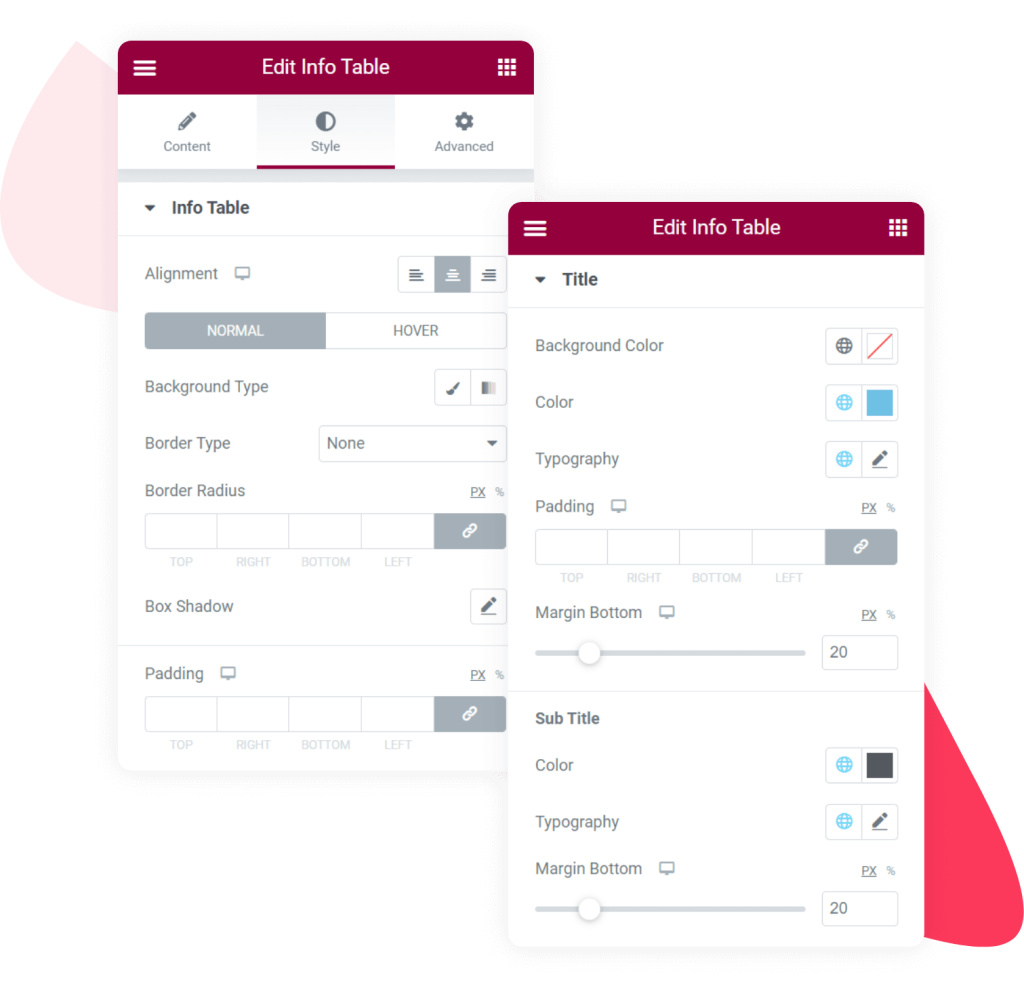 Elementor Info Table Widget - PowerPack Addons for Elementor