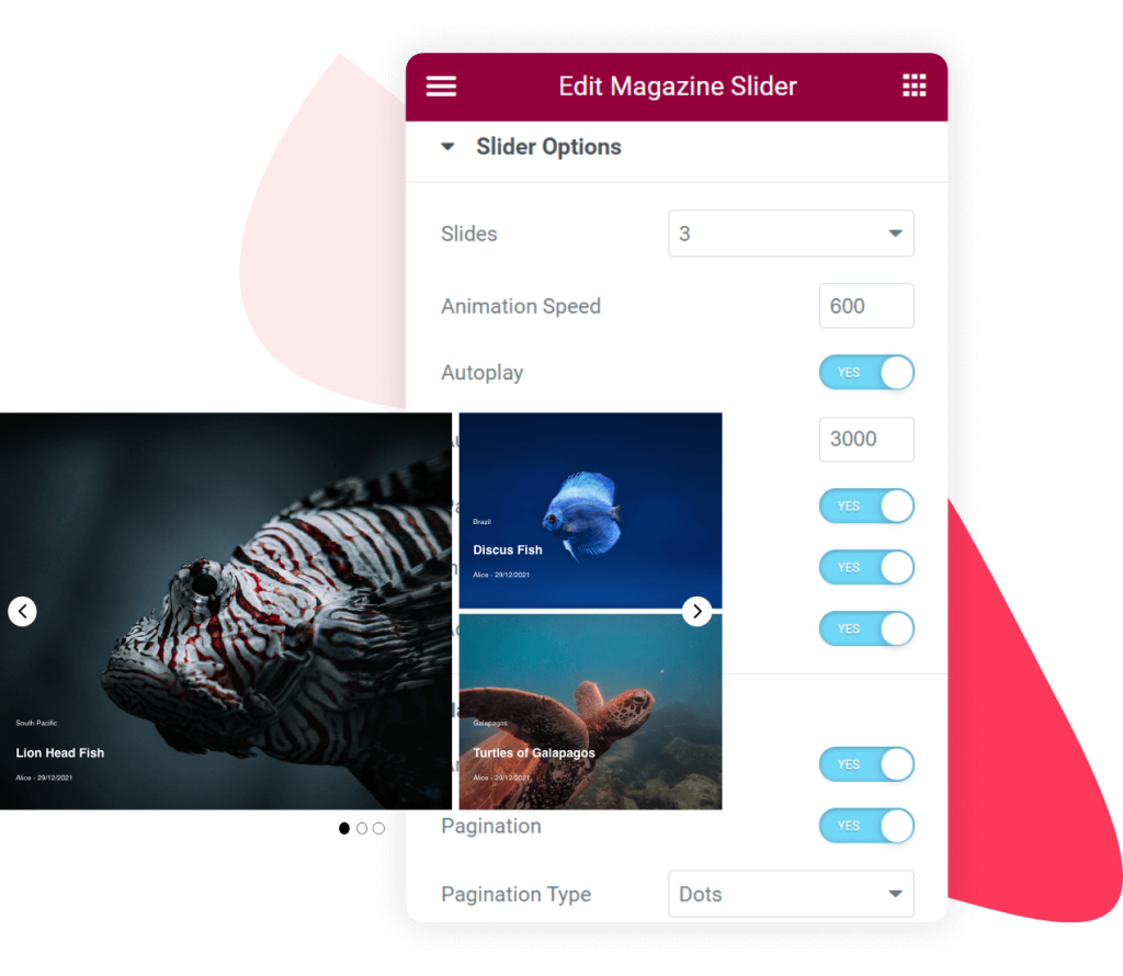 Elementor Magazine Slider Widget - PowerPack Addons for Elementor
