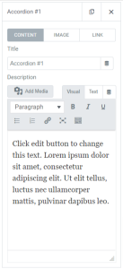 How To Create an Image Accordion With Elementor