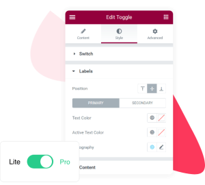 Elementor Content Toggle Widget - PowerPack Addons for Elementor
