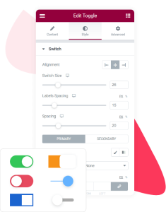 Elementor Content Toggle Widget - PowerPack Addons for Elementor