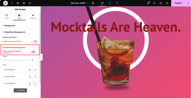 How to Create Animated Gradient Background with Elementor [Easy Guide]