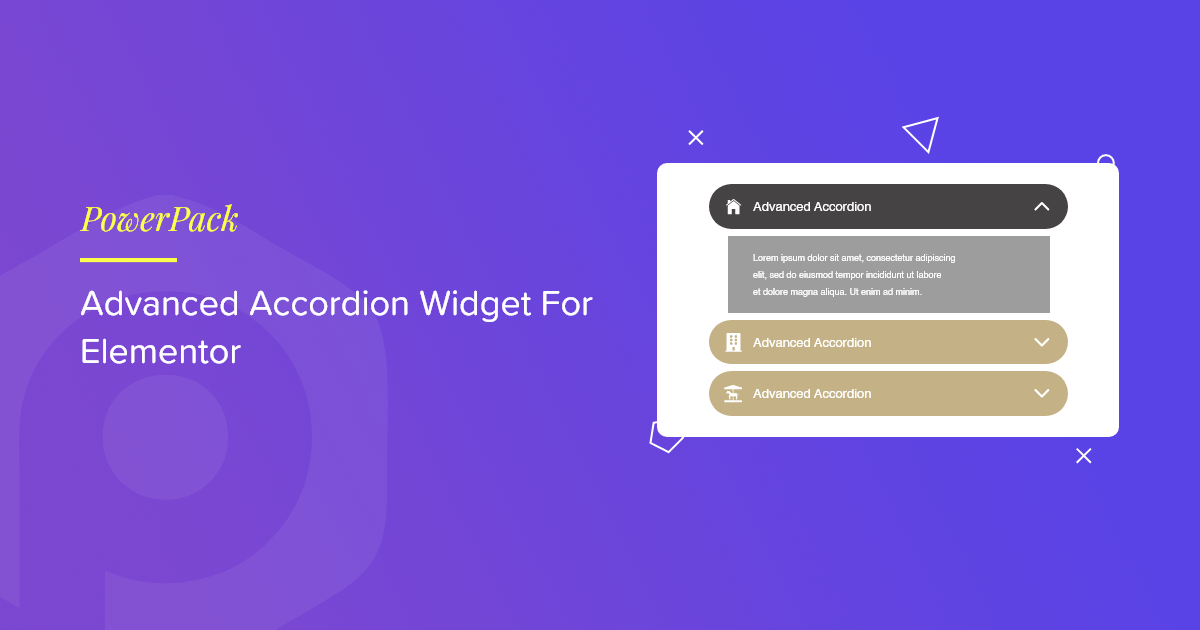 Advanced Elementor Accordion Widget - PowerPack Addons for Elementor