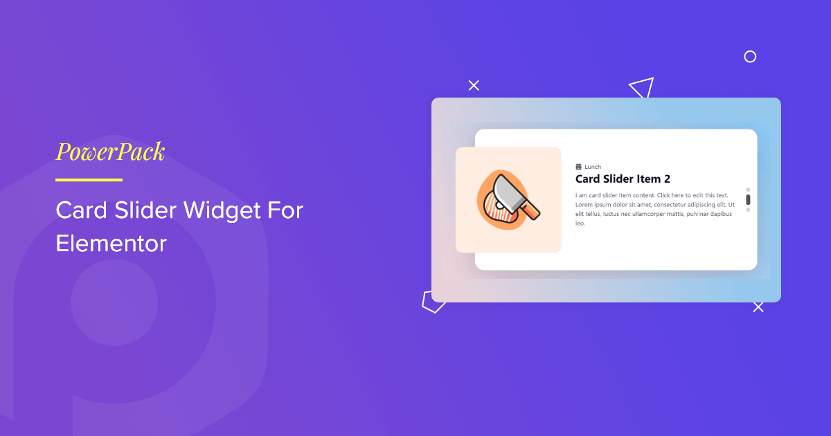 Elementor Card Slider Widget - PowerPack Addons for Elementor