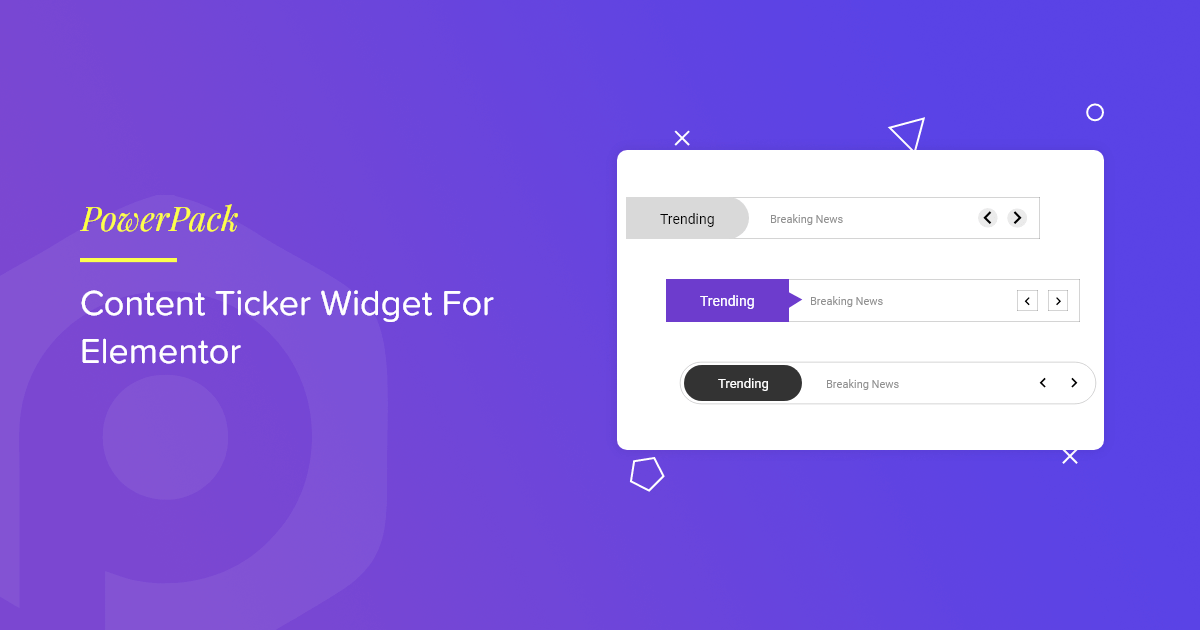 Elementor Content Ticker Widget - PowerPack Addons for Elementor
