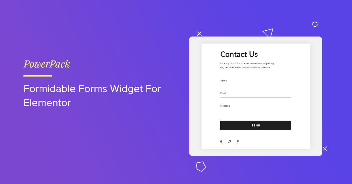 Elementor Formidable Forms Widget Powerpack Addons For Elementor